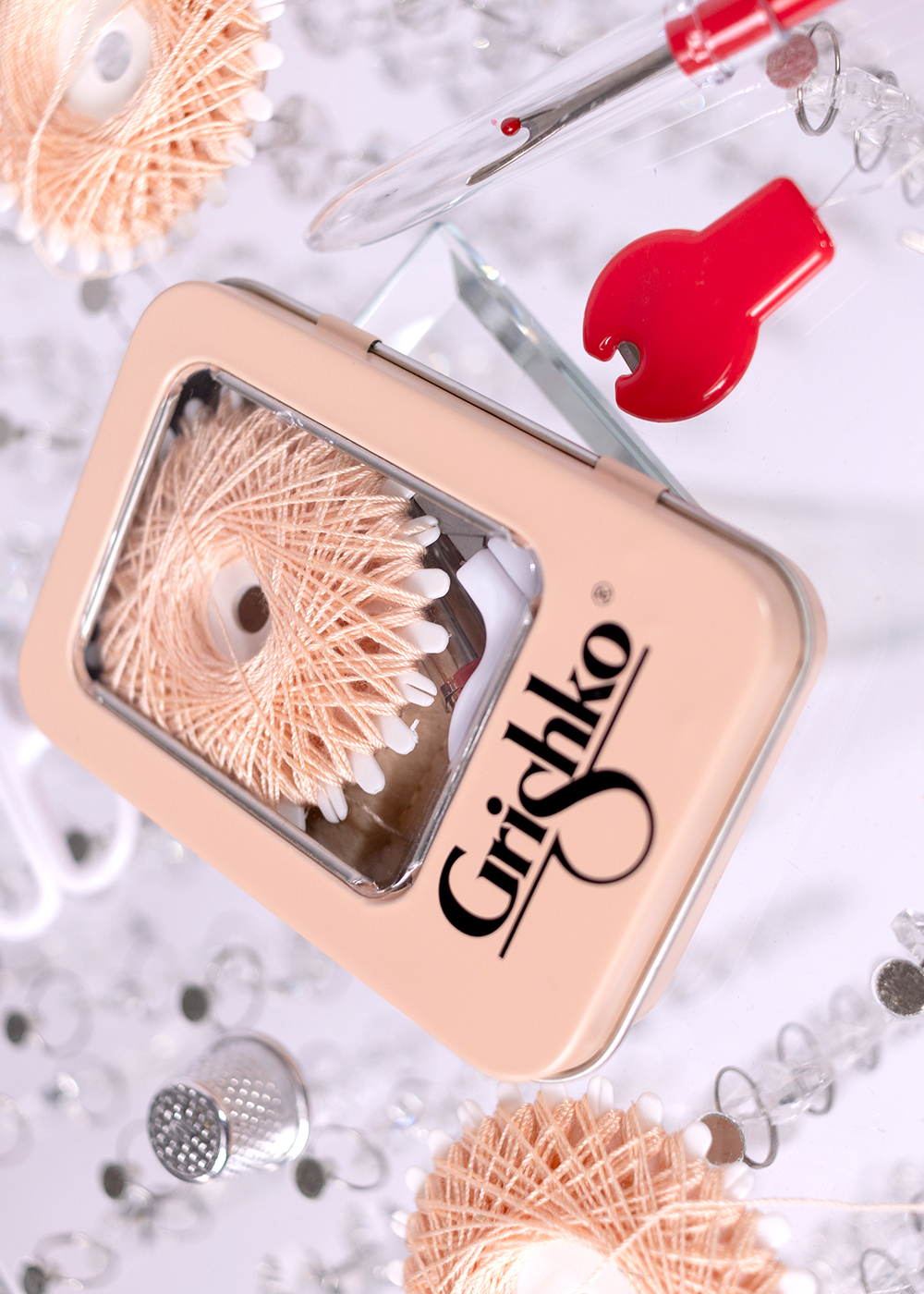 SK001G Sewing kit - Tin box (SK001G) | Grishko® Buy online the best ...